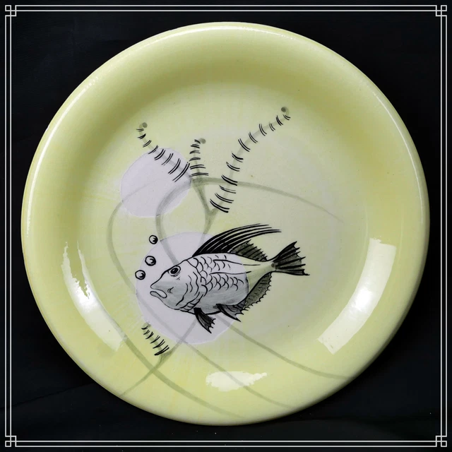 ORIGINALE ASSIETTE EN Faience Art Deco De Tours Gustave Asch Sainte ...