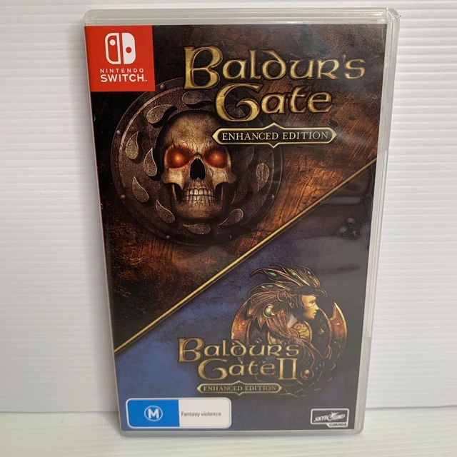 BALDUR'S GATE 1 & Baldurs Gate 2 II Enhanced Edition Rare Nintendo ...