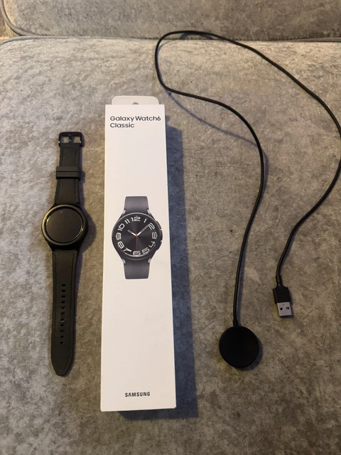 SAMSUNG GALAXY WATCH6 Classic SM-R955 43mm LTE Smart Watch BLACK £120. ...