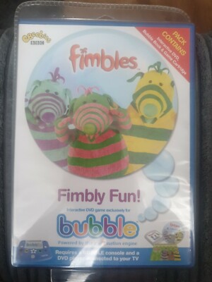 FIMBLES FIMBLY FUN Interactive Game For Bubble Console with Book & DVD ...
