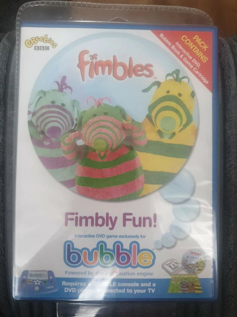 FIMBLES FIMBLY FUN Interactive Game For Bubble Console with Book & DVD ...