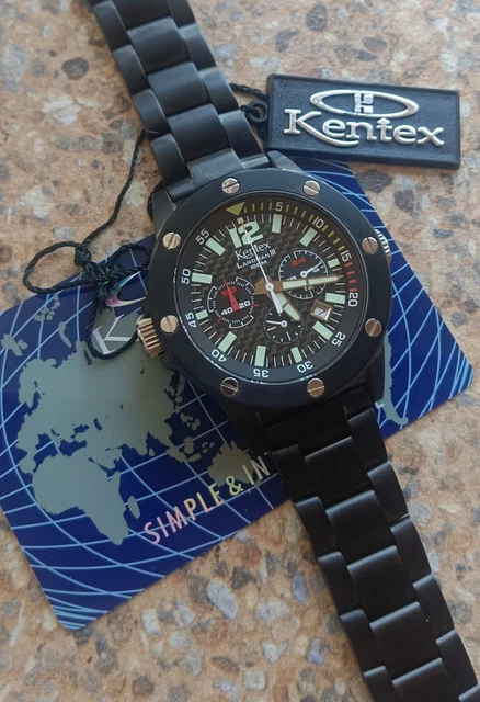 KENTEX LANDMAN III Compressore Orologio Quarzo Cronografo Edizione ...