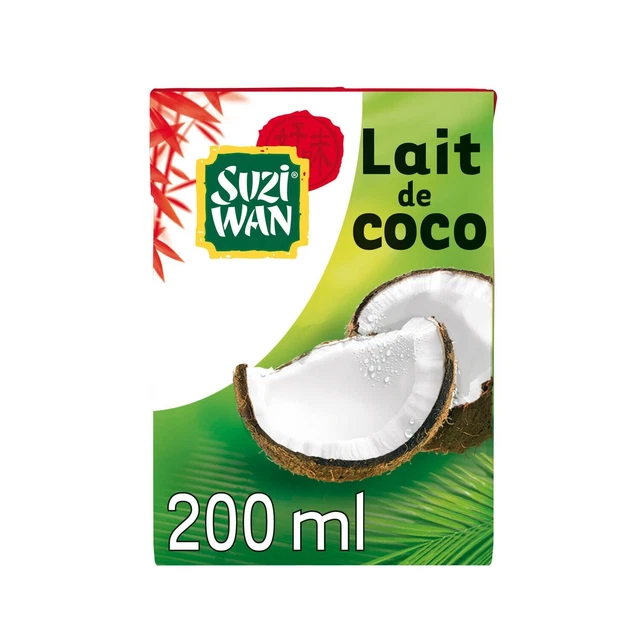 LOT DE 4 - SUZI WAN - Lait de Coco - brique de 200 ml EUR 25,84 ...