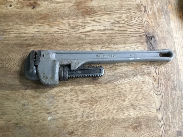ADJUSTABLE ALUMINIUM PIPE Wrench Monkey Stilson plumbers Spanner £18.99 ...