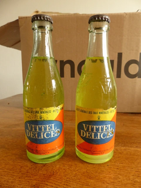 LOT DE 2 anciennes bouteilles de vittel délices EUR 16,00 - PicClick FR