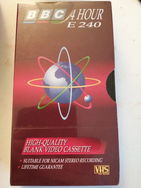 VHS - BBC 4 Hour E240 High Quality Blank Video Casstte NEW PAL £12.00 ...