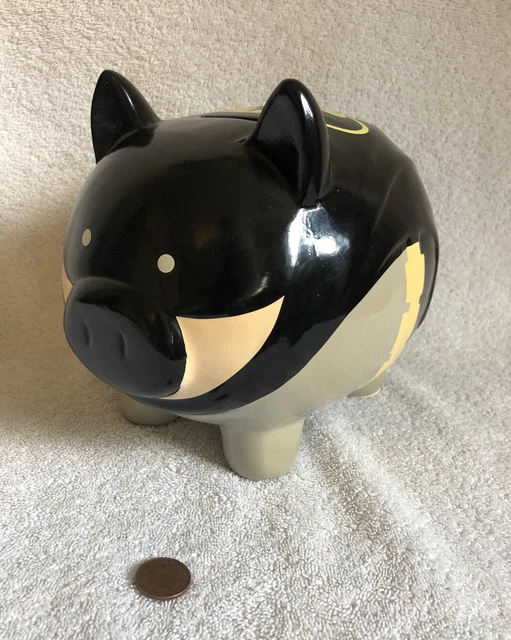 BATMAN NOVELTY CERAMIC Bat Pig Money Box Piggy Bank Coins Batpig DC ...