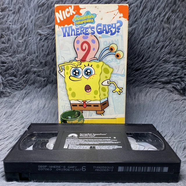 SPONGEBOB SQUAREPANTS - Where's Gary? VHS 2005 Nickelodeon - 4 Episodes ...
