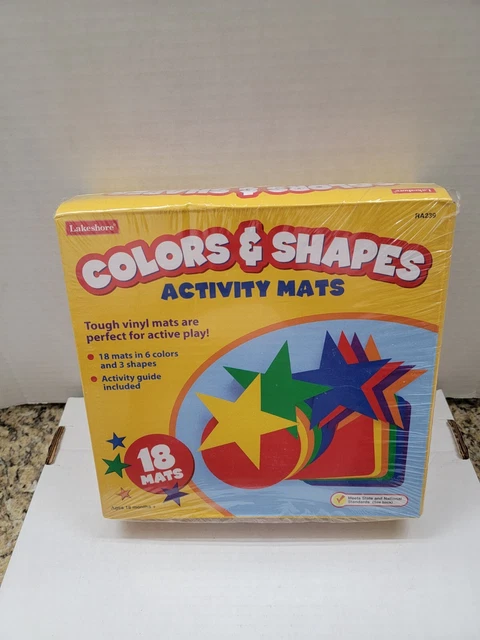 COLORS & SHAPES Activity Mats by Lakeshore for Classroom Sealed $84.99 ...