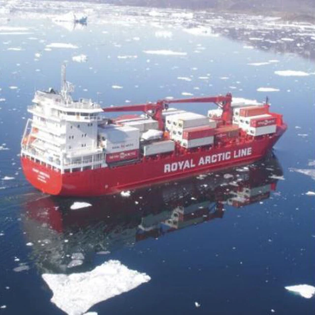 1:400 MARY ARCTICA Container Ship Paper Model Greenlandic Container ...