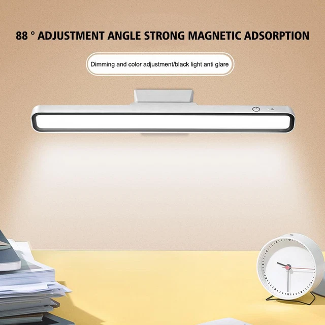 DESK LAMP HANGING Magnetic Table Lamp LED USB Rechargeable Cabinet ...
