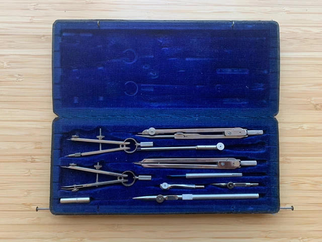 VINTAGE DRAWING INSTRUMENT set #26 Anker Germany Technical set £12.50 ...