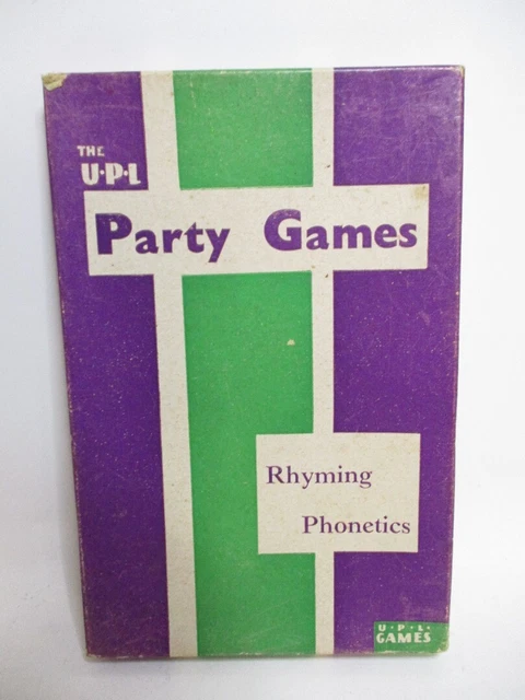 THE UPL PARTY Games Rhyming Phonetics No 46 In Original Box Vintage £4. ...