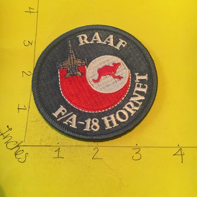 ROYAL AUSTRALIAN AIR Force RAAF F/A-18 Hornet Fighter Squadron Patch 8 ...