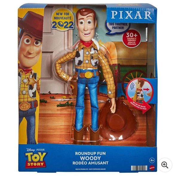 DISNEY PIXAR TOY Story Roundup Poupée Woody parlante amusante EUR 138,32 - PicClick FR