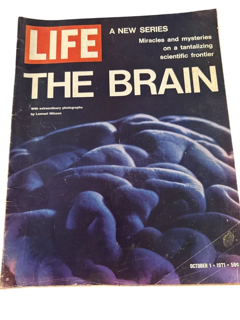 LIFE MAGAZINE OCTOBER 1 1971 Edition Featuring The Brain Series With ...