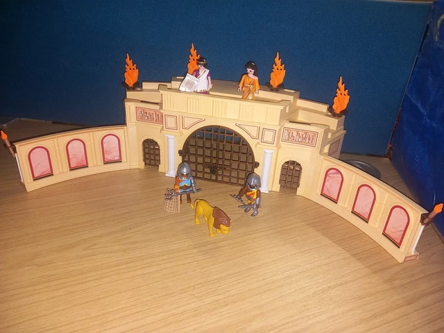 PLAYMOBIL HISTORY ROMAN Gladiator Arena Set Used / Clearance Bargain £ ...
