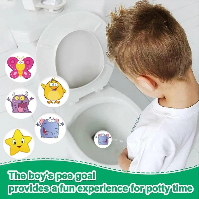 5X PEE TARGETS Potty Training Seat Stickers Urinal Bullseye Color ...