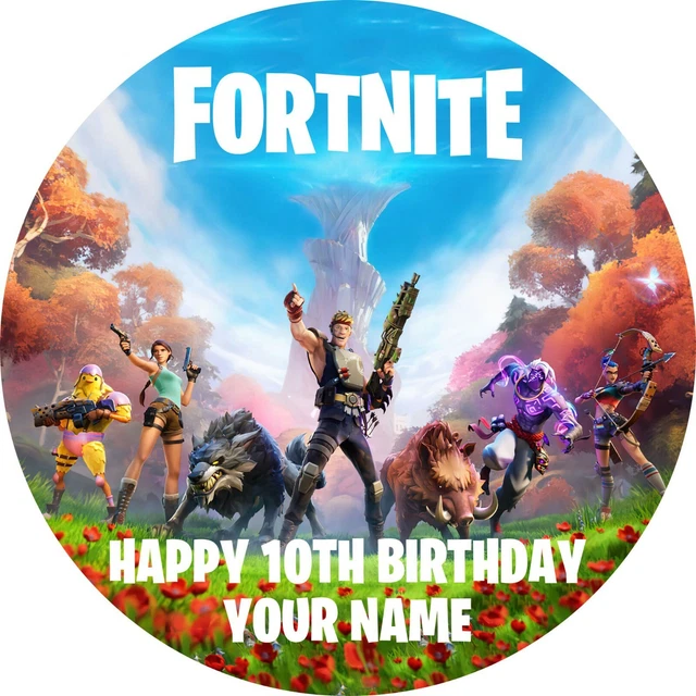 FORTNITE CHAPTER 2 Season 6 Personalised Edible Cake Toppers & Cupcakes ...