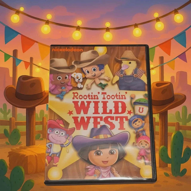 NICKELODEON ROOTIN TOOTIN Wild West DVD Dora Diego Bubble Guppies Team ...