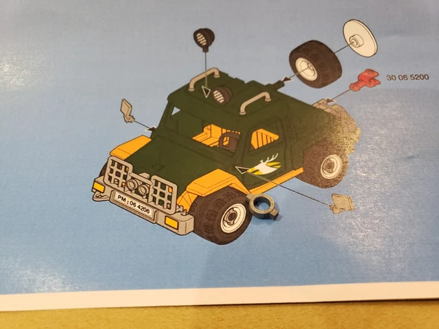 ÉCROU DE ROUE de remorque pour 4x4 avec remorque playmobil 4206 EUR 1 ...