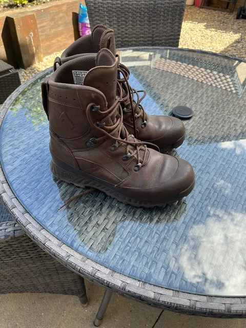 HAIX BOOTS COMBAT High Liability Male Brown Size 10W BNWT British Army ...