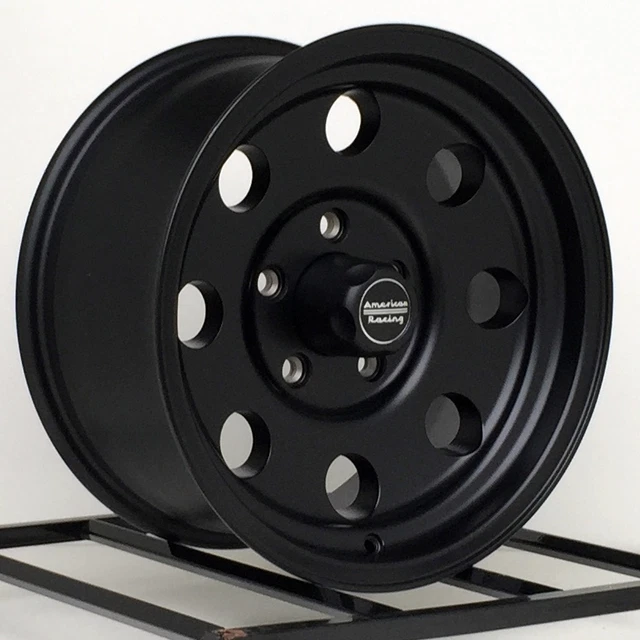 15 INCH BLACK Wheels Rims Chevy GMC Truck Astro 5 Lug 5x5 American ...