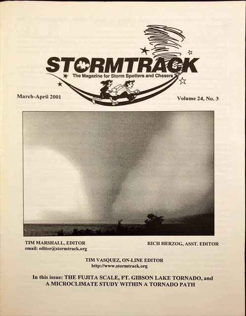 STORM TRACK STORM Chaser Spotter Magazine Mar-Apr 2001 Stormtrack Tim ...