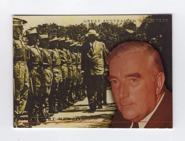 RARE FAMOUS AUSTRALIAN Card. Politician - Sir Robert Menzies £12.03 ...