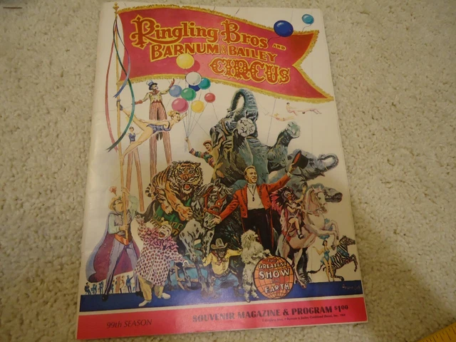 RINGLING BROS. BARNUM& BAILEY CIRCUS PROGRAM,99th Season 1969 EUR 7,64 ...