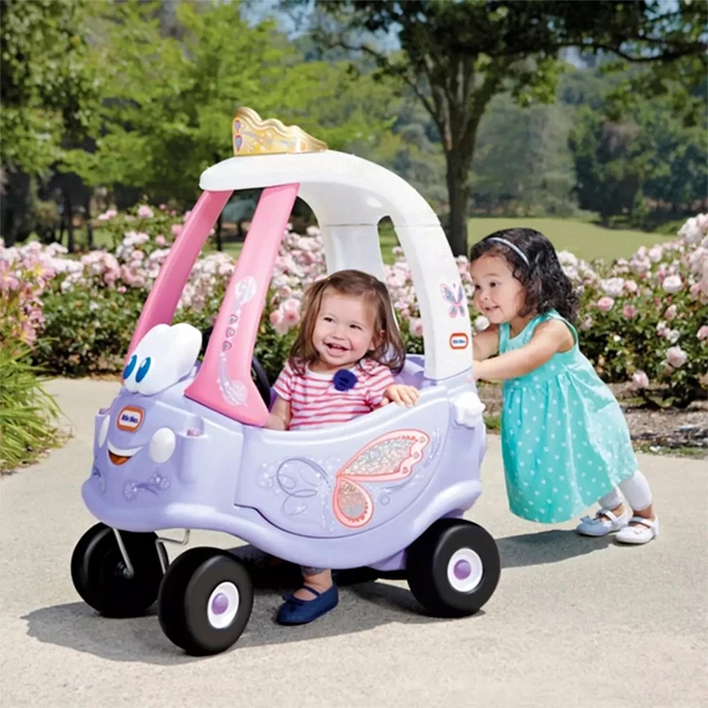 PUSH ALONG CAR Cozy Coupe Fairy Kids Toy Purple/Pink Ride On Girls ...