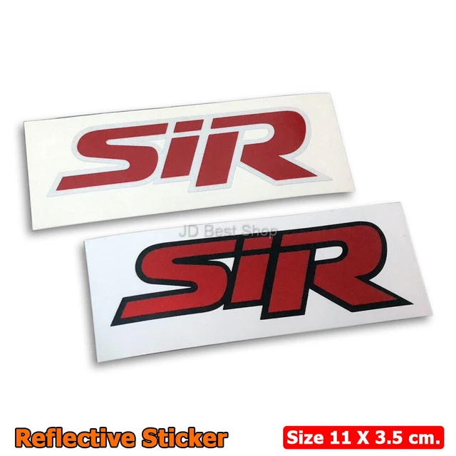 SIR STICKER PVC Reflective Diecut Vinyl Decal JDM Style Jap For Honda ...