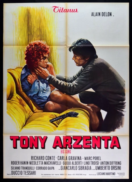 M190 MANIFESTO 2F Tony Arzenta Carla Gravina Alain Delon 1973 EUR 46,82 ...