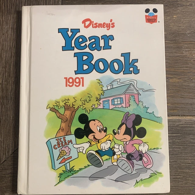 DISNEY’S YEAR BOOK 1991 Wonderful World of Reading Grolier Enterprises ...