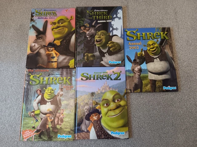 SHREK ANNUAL BUNDLE includes 5 annuals, 2002, 2005, 2006, 2008 and 2011 ...