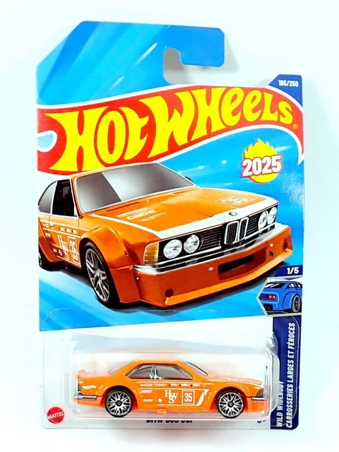 2025 HOT WHEELS / No. 185 BMW 635 CSi (Orange) / WILD WIDEBODY. $3.95 ...