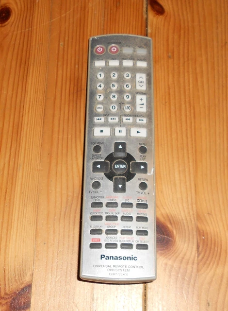 ORIGINAL PANASONIC UNIVERSAL Remote Control DVD System EUR7722XC0 ...