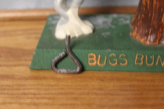 RARE VINTAGE LOONEY Tunes Bugs Bunny Cast Iron Metal Still Bank Warner ...