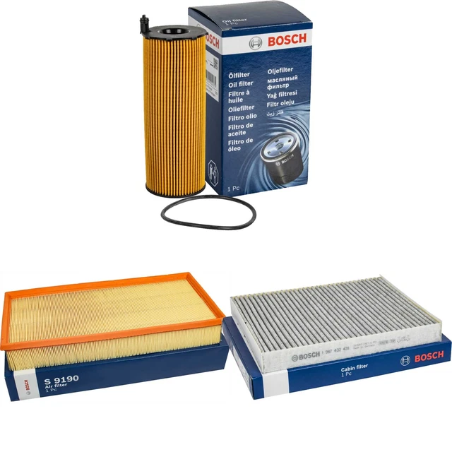 BOSCH INSPECTION SET Filtre à Huile Air Filtre D'Habitacle pour VW ...