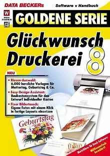 GLÜCKWUNSCH-DRUCKEREI 8 VON Data Becker | Software | Zustand gut EUR 5,40 - PicClick DE
