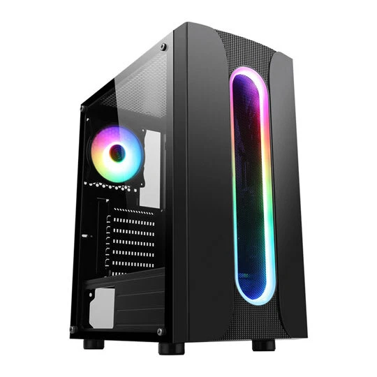 CIT SAURON ARGB Gaming, Mid Tower Case, with Tempered Glass Window ...