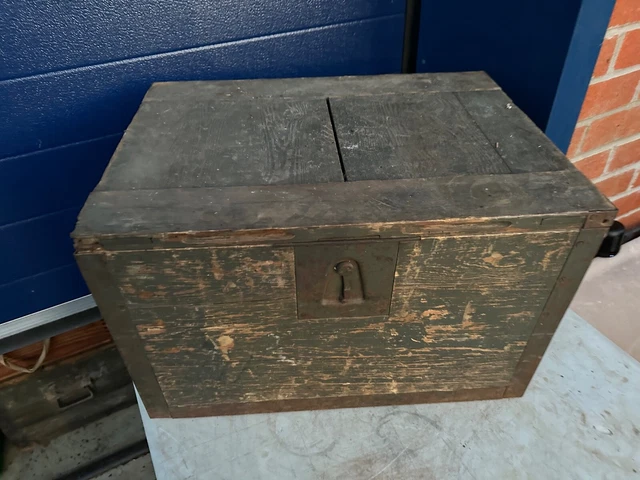 ORIGINAL WW2 GERMAN Army Wehrmacht LARGE Wooden Officers Equipment Box ...