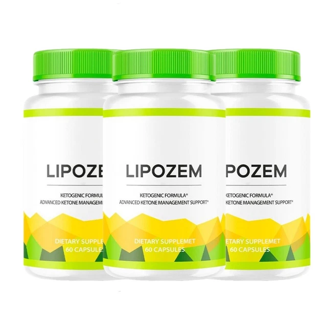 LIPOZEM CAPSULES, MAXIMUM Strength, Lipozem Pills for Men and Women (3 ...