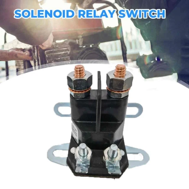 4-POLE MAGNETIC SWITCH Starter Relay Ride-on Mower Lawn Tractor Starter ...