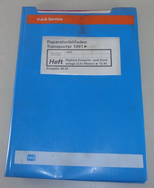 VW BUS / Transporter T4 Digifant Injection Workshop Manual - & Ignition ...