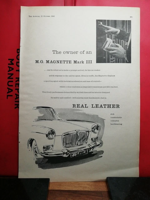 MG MAGNETTE MARK III 1960 brochure leaflet advert - Genuine Original ...
