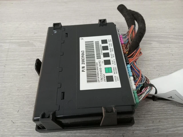 HOLDEN COMMODORE ECU Bcm, Ve, P/N 20839063, 08/06-04/13 2010 3.0 Lf1 ...