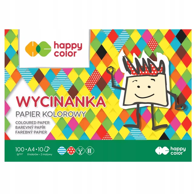 BLOK WYCINANKA A4/10K 100g HAPPY COLOR GDD £2.00 - PicClick UK