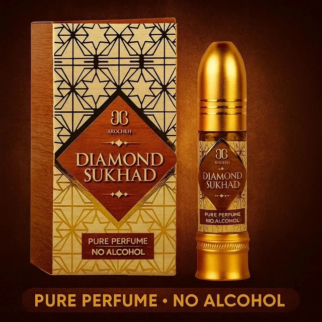 ATTAR DIAMOND SUKHAD (bois de santal) HUILE DE PARFUM 6 ML ROLL-ON ...