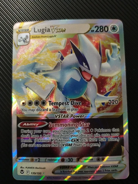 LUGIA VSTAR - 139/195 - Pokemon Silver Tempest Sword & Shield Ultra ...